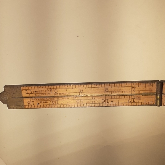 Stanley | Other | Antique Wood Brass Folding Ruler Stanley 62 24 | Poshmark